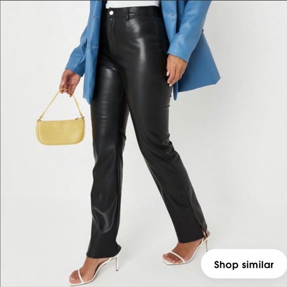 Missguided | Pants & Jumpsuits | Misguided Leather Pant | Poshmark